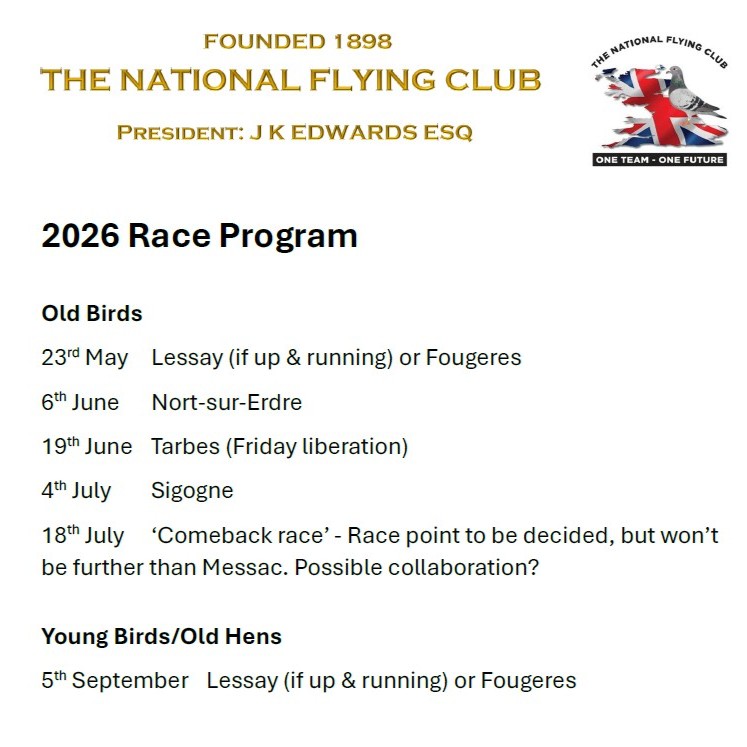 2026 Race Program - National Flying Club